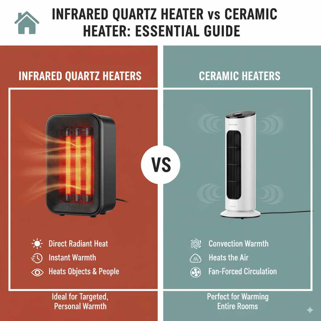 Infrared Quartz Heater vs Ceramic Heater: Essential Guide