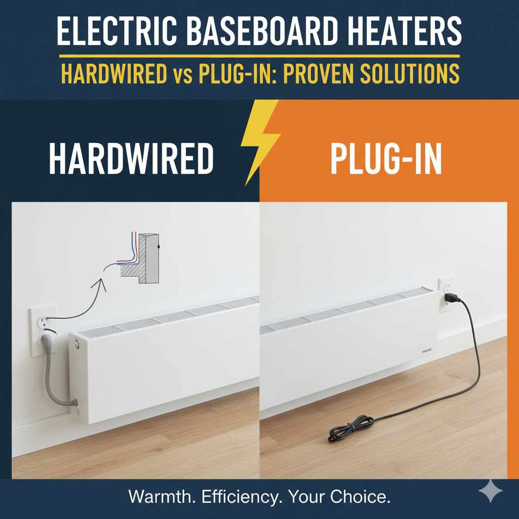 Electric Baseboard Heaters: Proven Hardwired vs Plug-In
