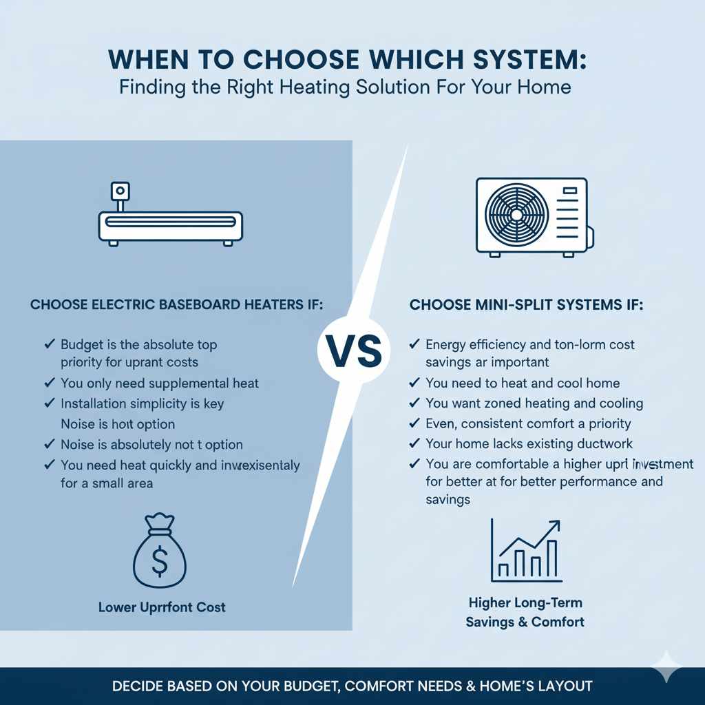 Electric Baseboard Heaters Vs Mini Split: Proven Efficiency