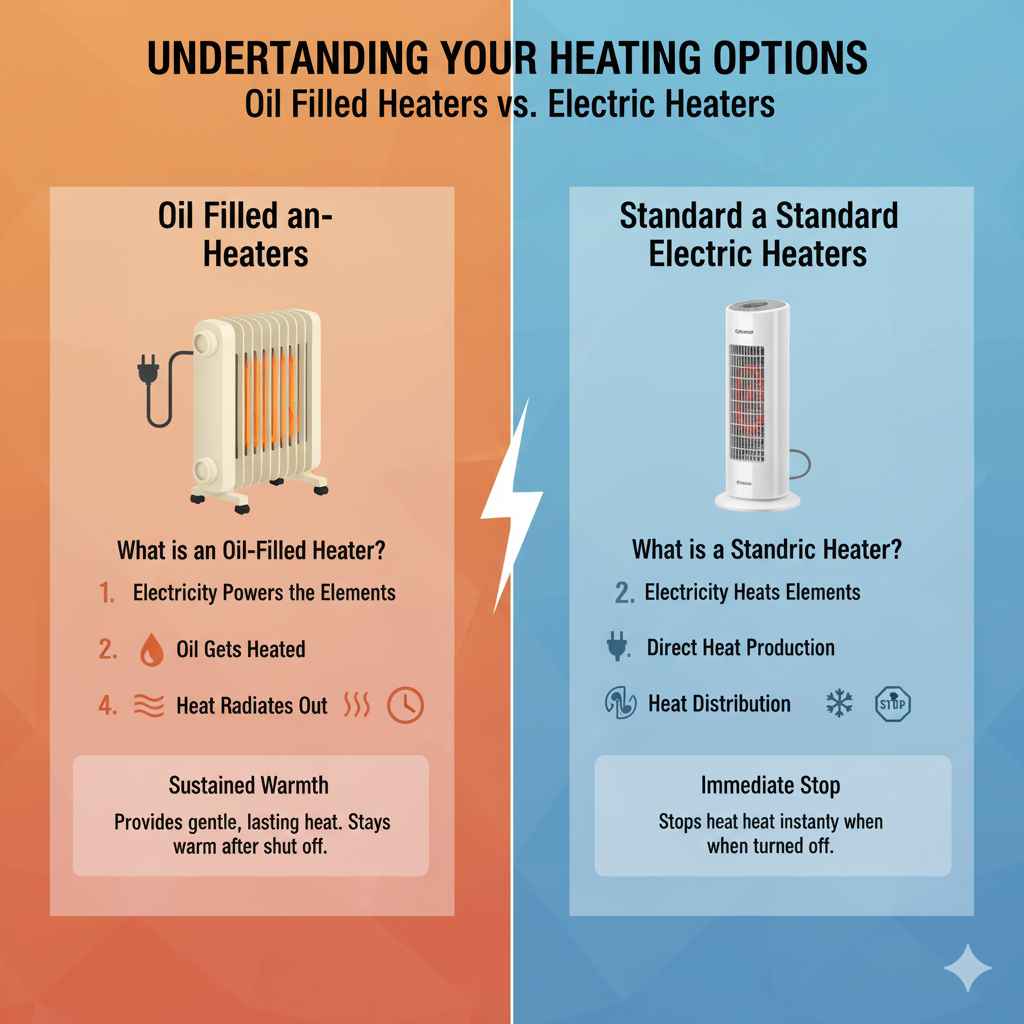 Oil Filled Heater Vs Electric Heater: Essential Guide